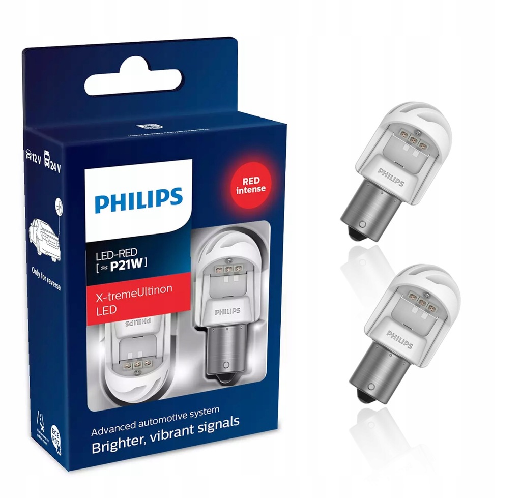 LED Philips P21W BA15s X-tremeUltinon gen.2 2szt - 12359988959 ...