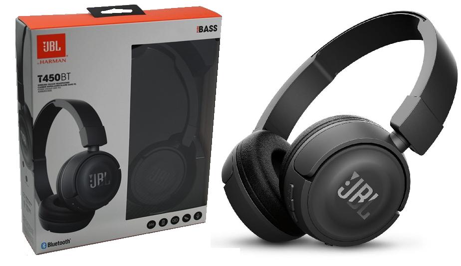 JBL T450BT SŁUCHAWKI NAUSZNE - CZARNE - DEALER PL - 7068399554 ...