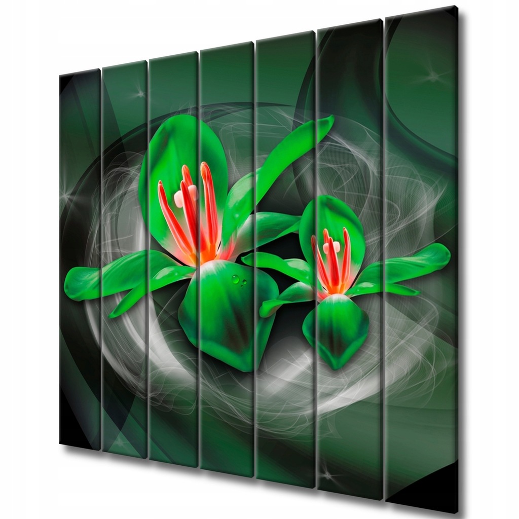 OBRAZ 210x195 KOSMOS KOSMICZNE KWIATY ABSTRAKCJA - 9439648300 - oficjalne archiwum Allegro