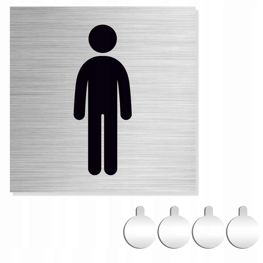 Piktogram 10x10 Aluminium Toaleta Męska WC, znak do łazienki, toalety - 15970934320 - oficjalne ...
