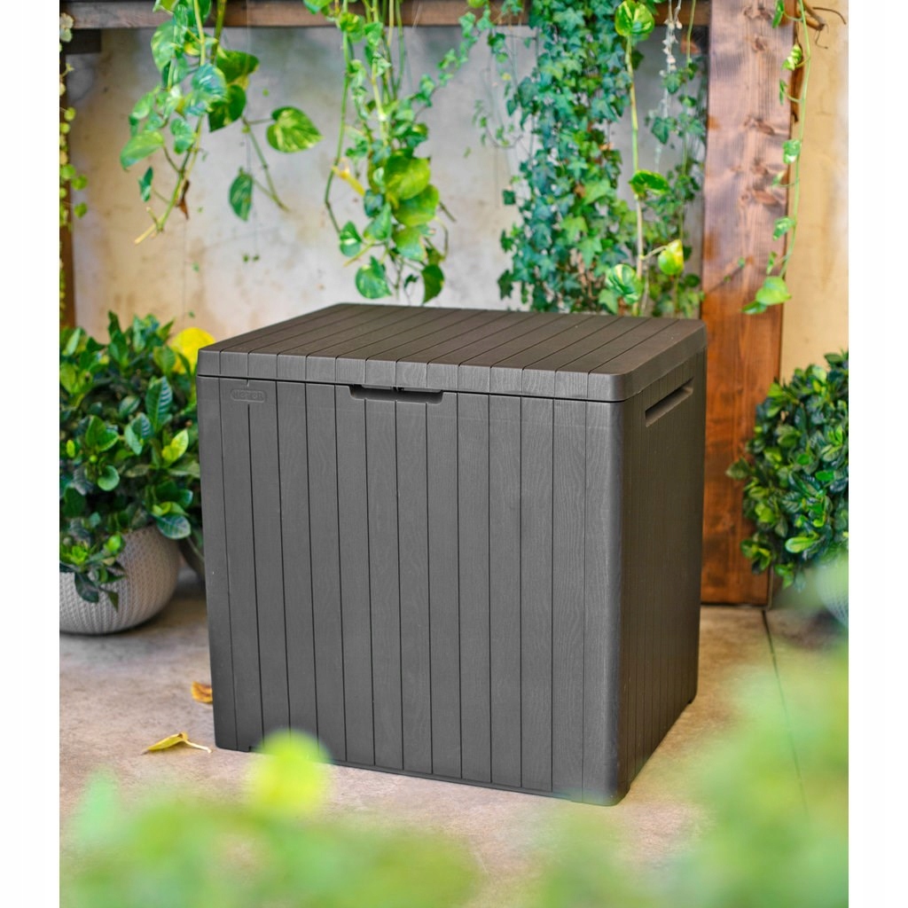 Skrzynia ogrodowa Keter City Storage Box 113L brąz - 13466378673 ...