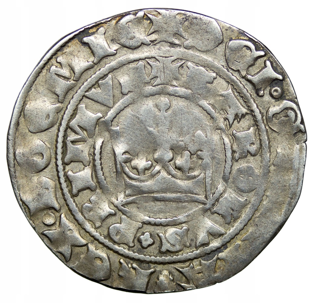 Czechy, Grosz praski, Karol IV Luksemburski st. 2- - 12737448046 ...