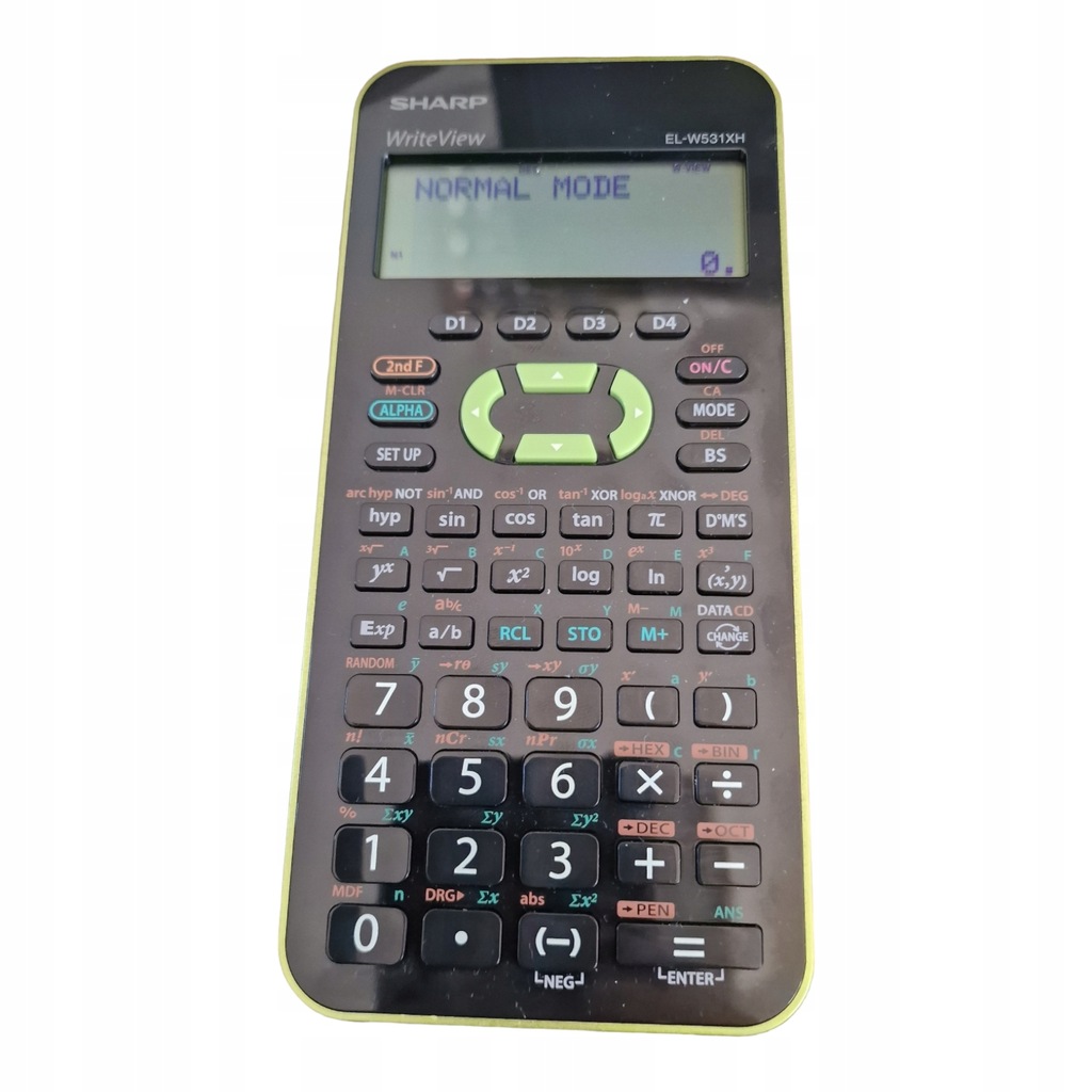 Kalkulator naukowy Sharp EL-W531 XH-GR - 13680438530 - oficjalne archiwum Allegro