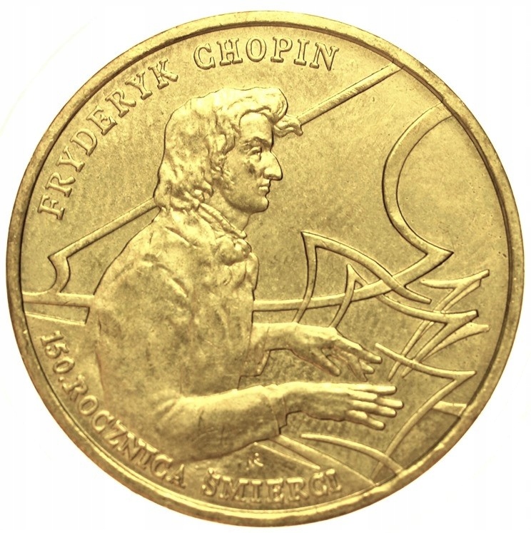 2 zł złote 1999 Fryderyk Chopin Szopen - 13053335917 - oficjalne ...