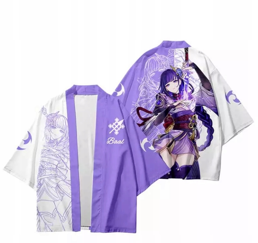 Genshin Impact Raiden Shogun kimono cosplay M - 12437402454 - oficjalne ...