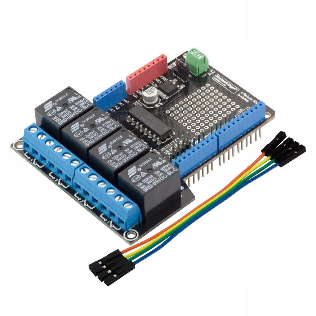 RobotDyn nakładka Shield z 4 przekaźnikami Arduino - 8105939896 - oficjalne archiwum Allegro