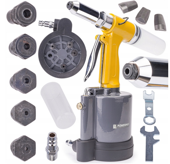 NITOWNICA PNEUMATYCZNA 2,4mm - 6,4mm 1400kg ZESTAW - 12781304051 - oficjalne archiwum Allegro