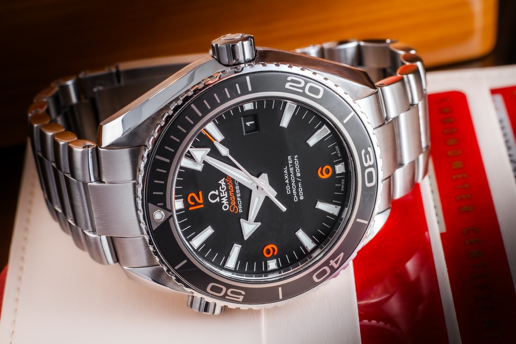 OMEGA SEAMASTER PLANET OCEAN CO-AXIAL COSC CERAMIC BEZEL 45,5MM+PASEK ...