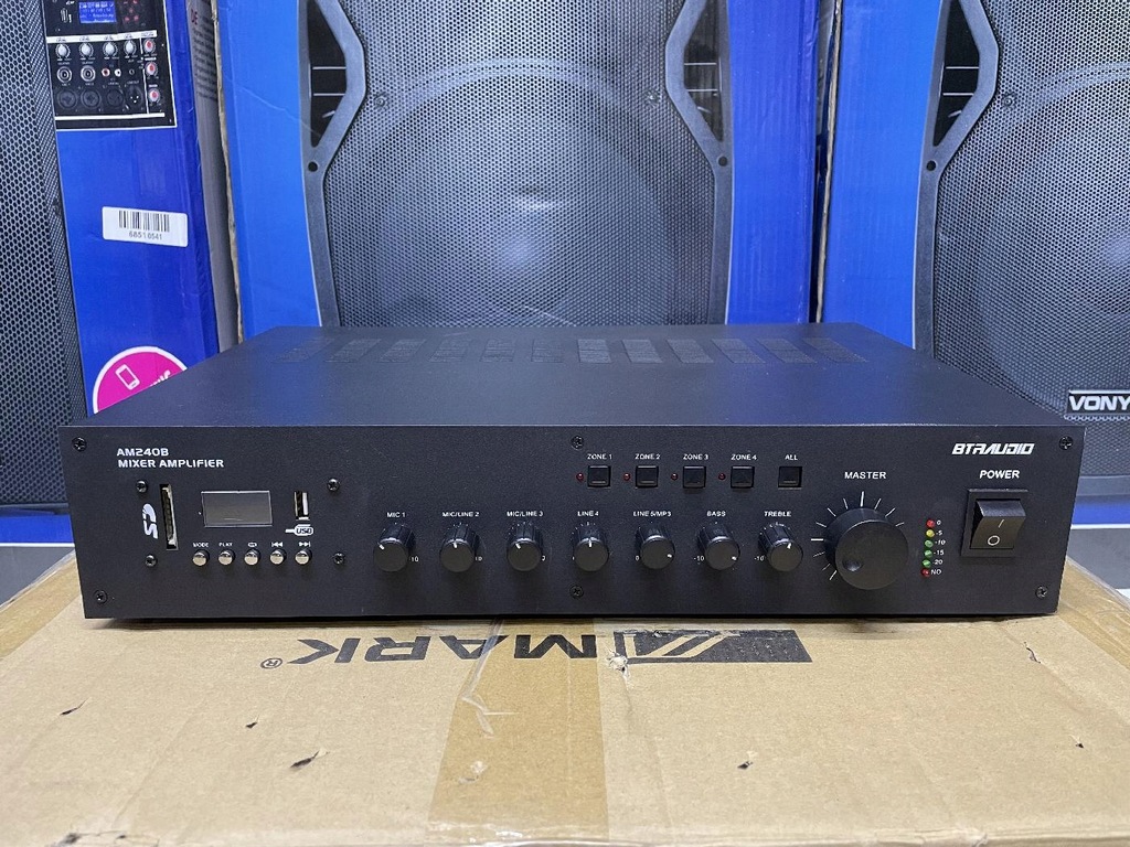 Wzmacniacz 100V 240W AM240B 4 strefy - 11897187758 - oficjalne archiwum Allegro