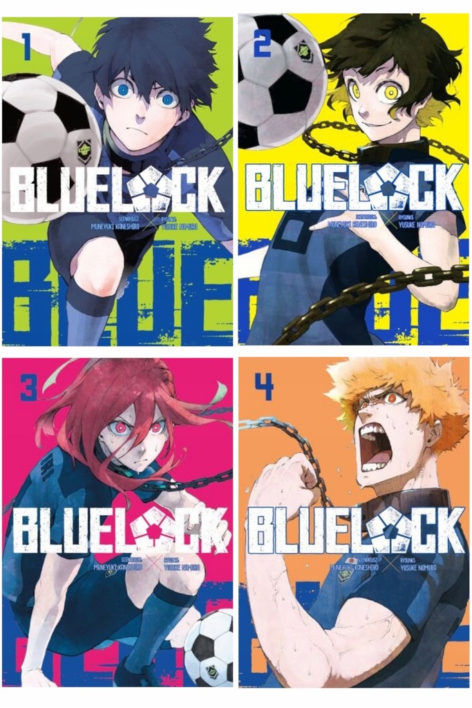 BLUELOCK Blue Lock Tom 1-4 zestaw manga NOWE - 13493312605 - oficjalne ...