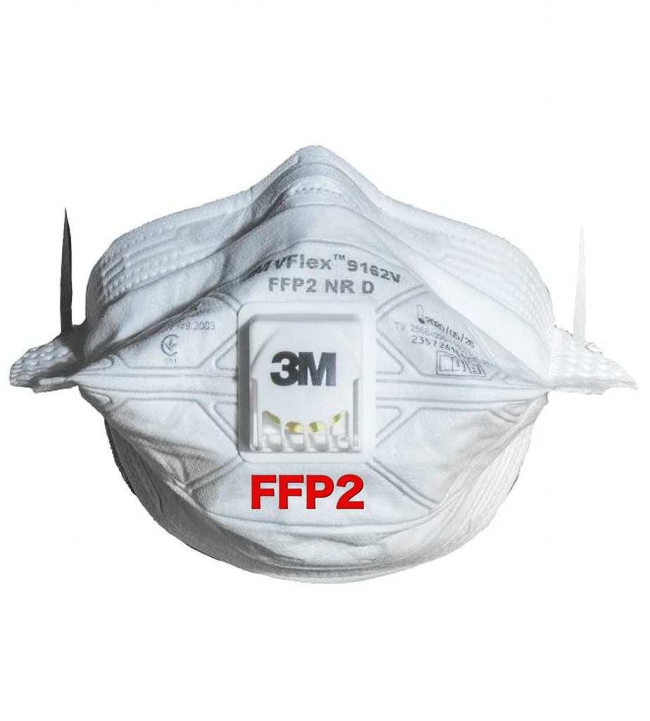 3M 9162E P2 Półmaska VFlex składana z zaworem - 11706615793 - oficjalne archiwum Allegro