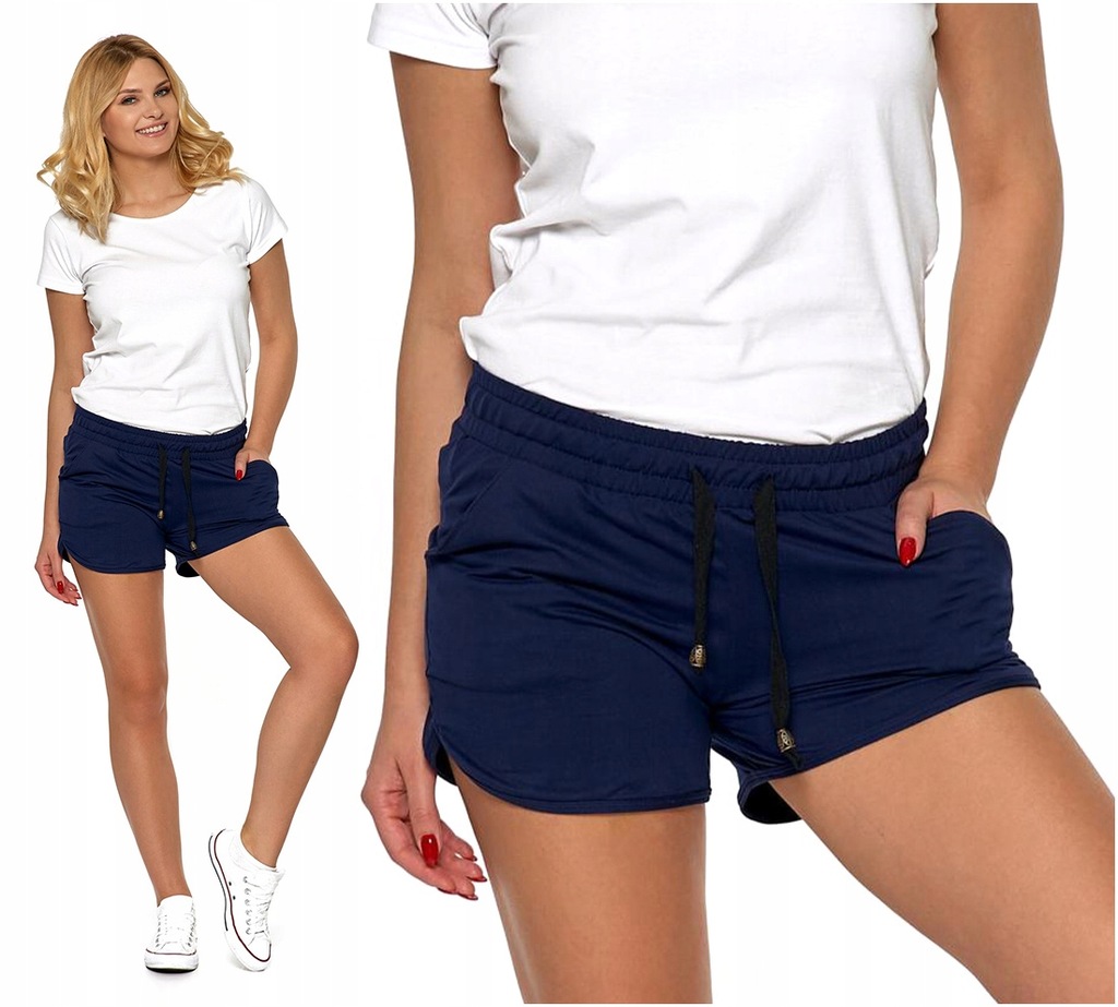 Moraj Szorty wygodne SPODENKI DAMSKIE krótkie L/XL - 12177895474 - oficjalne archiwum Allegro