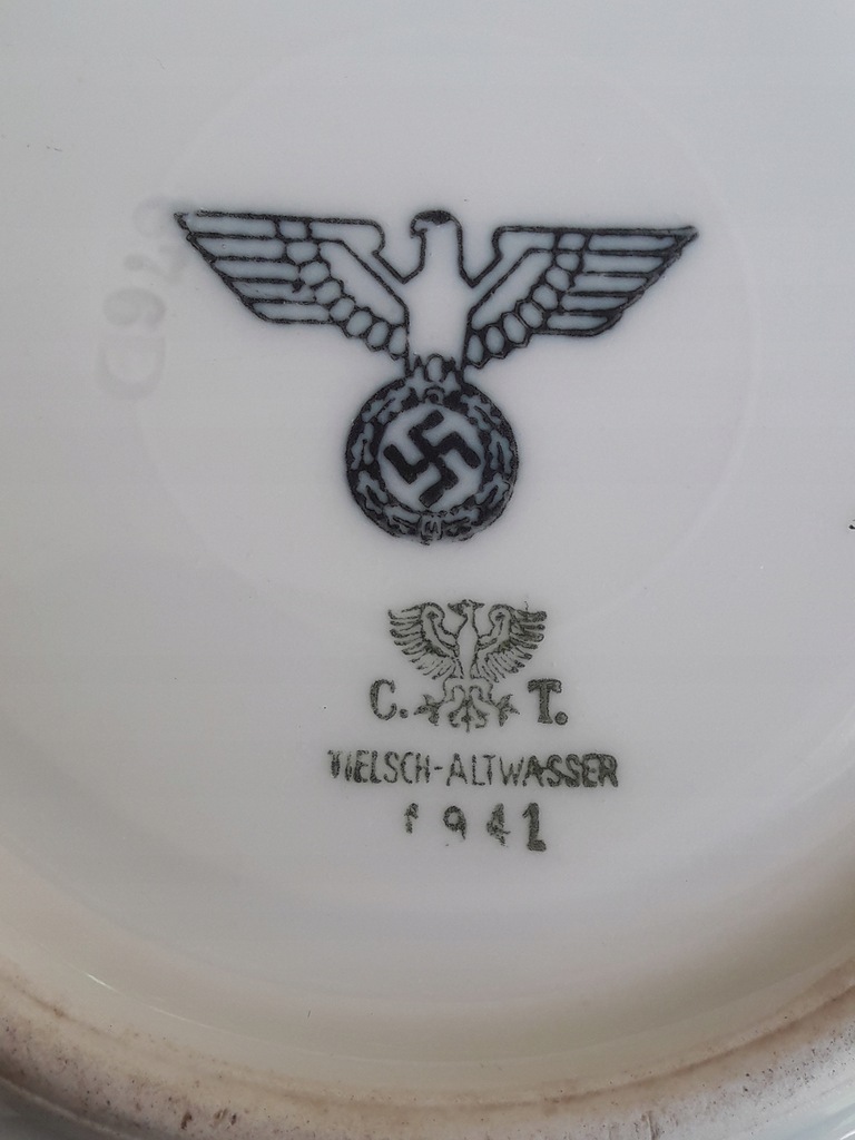 Talerz SS swastyka hakenkrojc 1941 sygnowany - 12767867961 - oficjalne ...