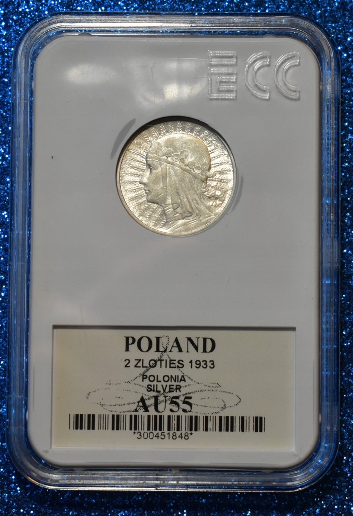 2 zł GŁOWA KOBIETY 1933 AU55 SREBRO - 14771774324 - oficjalne archiwum Allegro