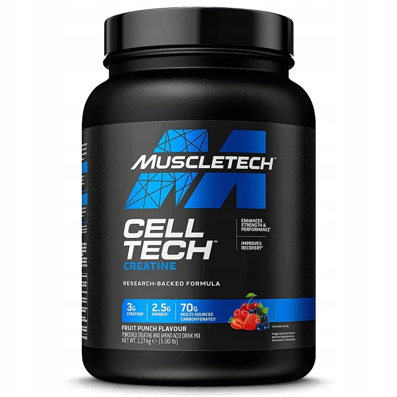 MuscleTech CELL-TECH CREATINE FRUIT PUNCH 2270G KREATYNA STACK ...