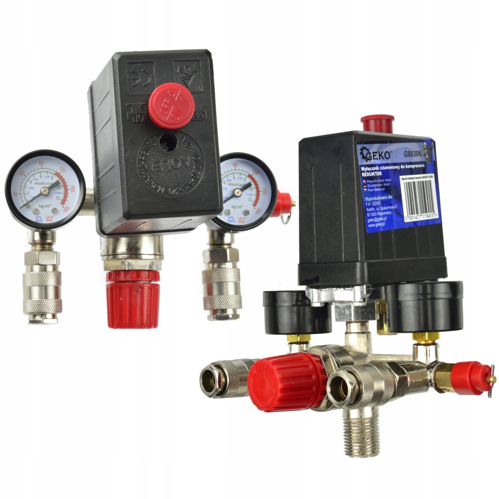 WYŁĄCZNIK CIŚNIENIOWY PRESOSTAT REDUKTOR 2 ZEGARY - 13972099641 - oficjalne archiwum Allegro