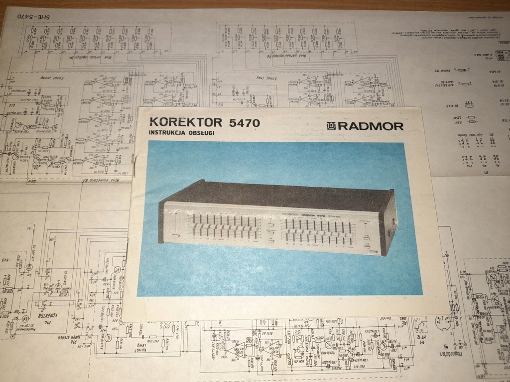 UNITRA Radmor korektor 5470 instrukcja orginał - 12361471869 ...