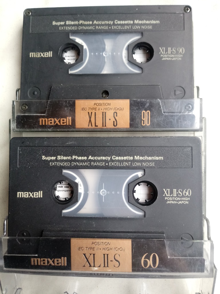 MAXELL XL II-S 90 oraz 60 , 2 KASETY , JAPAN - 13474314749 - oficjalne archiwum Allegro