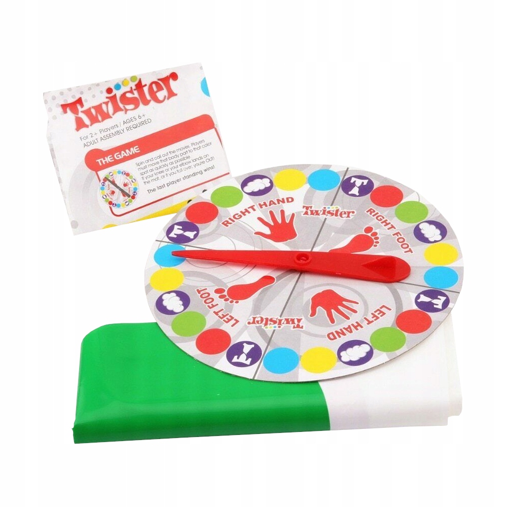 TWISTER RODZINNA GRA ZRĘCZNOŚCIOWA MATA + TARCZA - 8752307073 ...