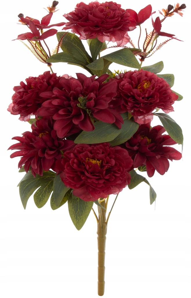 BUKIET BORDOWY MIESZANY DALIA GOŹDZIK KWIATY SZTUCZNE47 CM ...