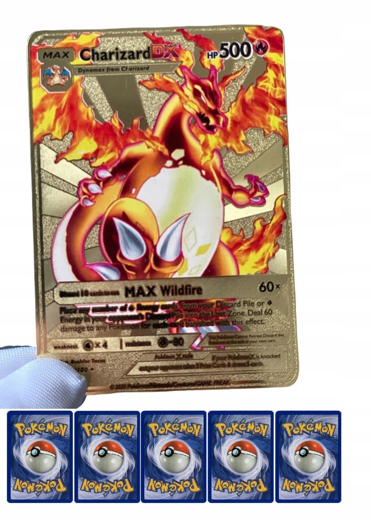 Купить ЗОЛОТАЯ КАРТА POKEMON CHARIZARD DX + 5 БЕСПЛАТНЫХ КАРТ: отзывы ...