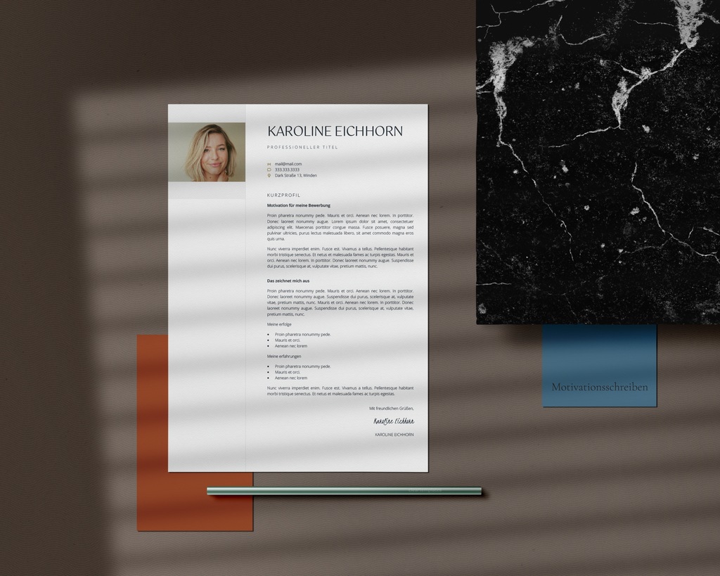 Szablon CV, List motywacyjny, Referencje (Ms Word) - 11391604046 - oficjalne archiwum Allegro