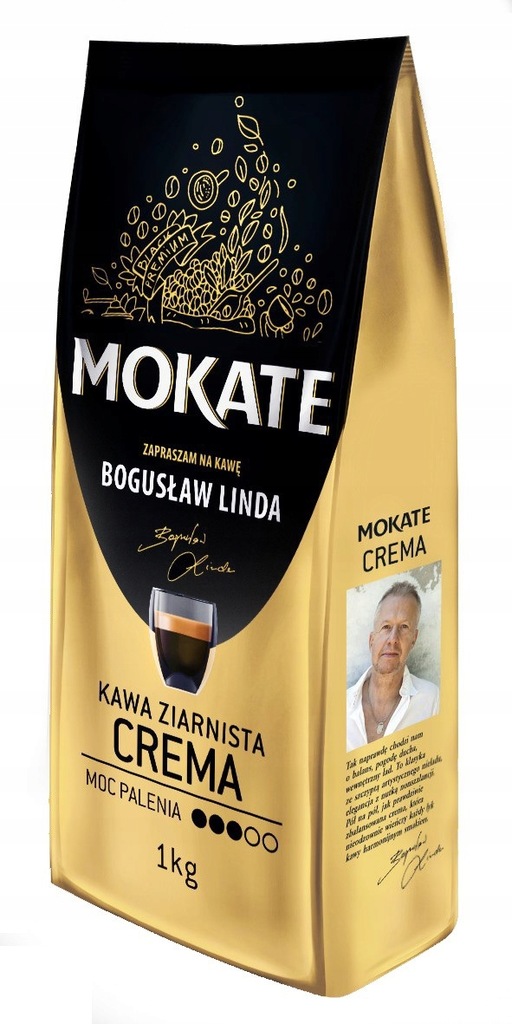 Kawa ziarnista MOKATE Crema 1 kg - 10706833717 - oficjalne archiwum Allegro