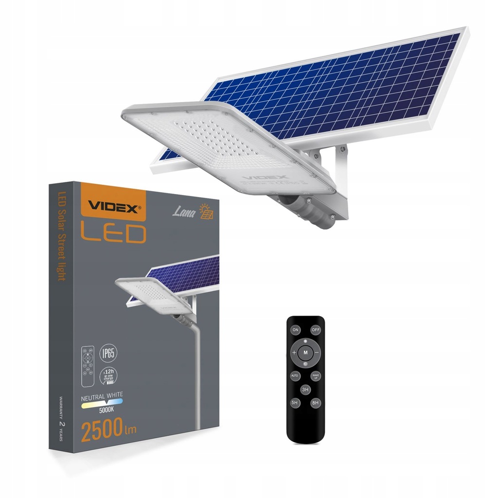 Mocna Lampa Solarna Uliczna LED Latarnia z Pilotem - 13816503057 - oficjalne archiwum Allegro