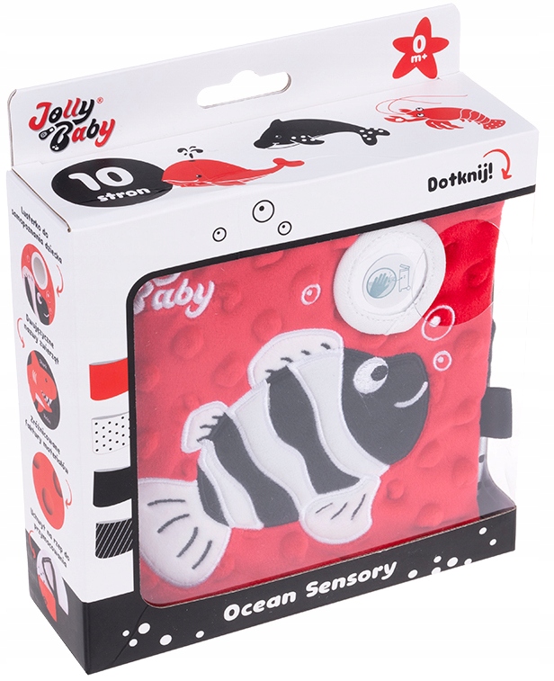 JOLLY BABY OCEAN SENSORY KSIĄŻECZKA SENSORYCZNA - 11774456345 ...