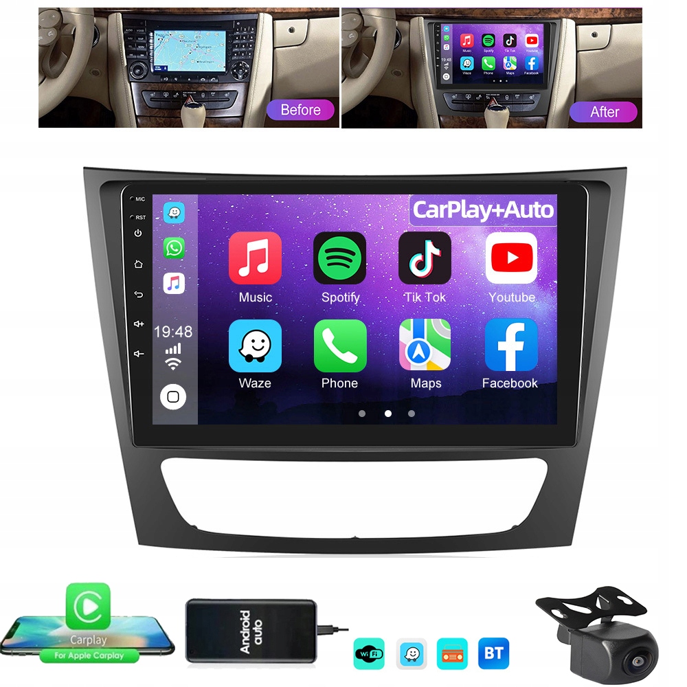 RADIO ANDROID MERCEDES W211 W463 W209 W219 CARPLAY - 13071670189 ...