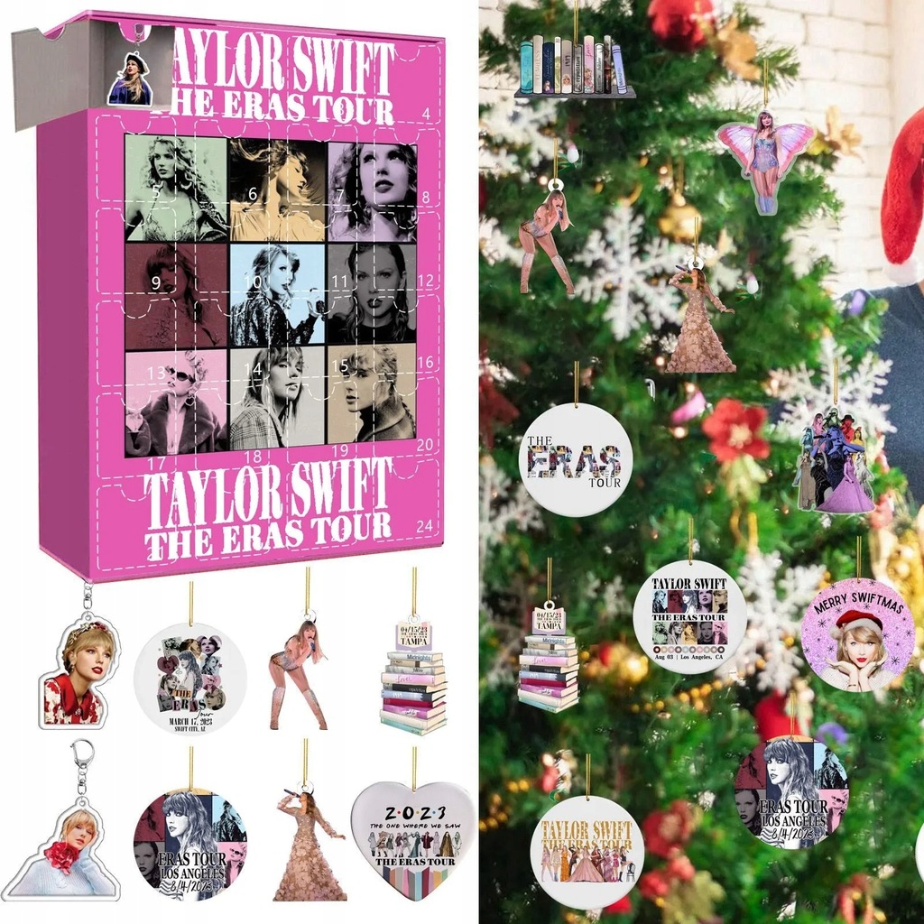 Taylor Swift Christmas Advent Calendar For Women 2024 Blind Box ...