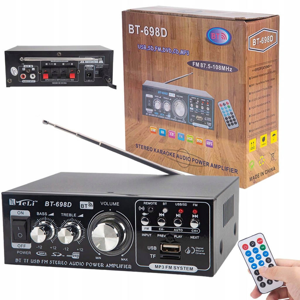 BT-698D WYSOKIEJ JAKOŚCI AMPLIFICADOR HI-FI AUDIO MINI WZMACNIACZ MOCY - 14839771615 - oficjalne ...