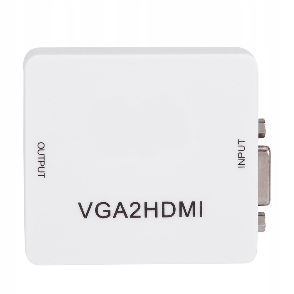 Konwerter Mini VGA na HDMI 1080P VGA2HDMI Adapter - 12913857327 ...