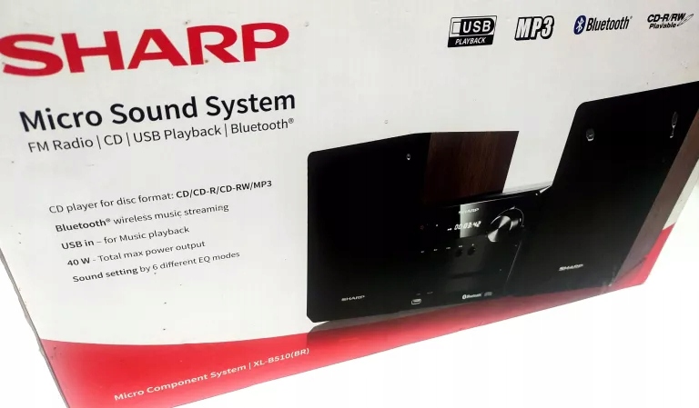 WIEŻA STEREO SHARP XL-B510(BR) - 15025897905 - oficjalne archiwum Allegro