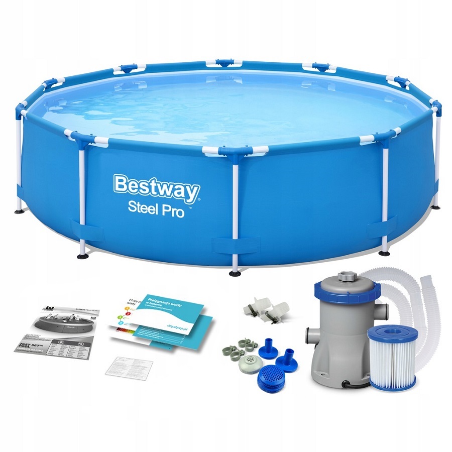 BASEN STELAŻOWY 305x76 CM STEEL PRO BESTWAY 56679 - 11925468470 - oficjalne archiwum Allegro