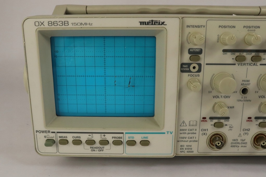 Oscyloskop analogowy 2x150 MHz Metrix OX-863B uszk - 12196034039 ...