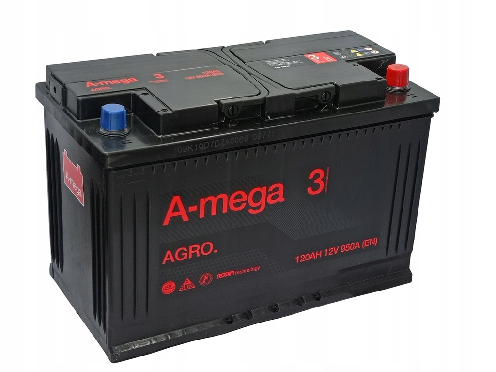 AKUMULATOR AMEGA Standard 12V 120AH 950A P+ - 12405340809 - oficjalne ...
