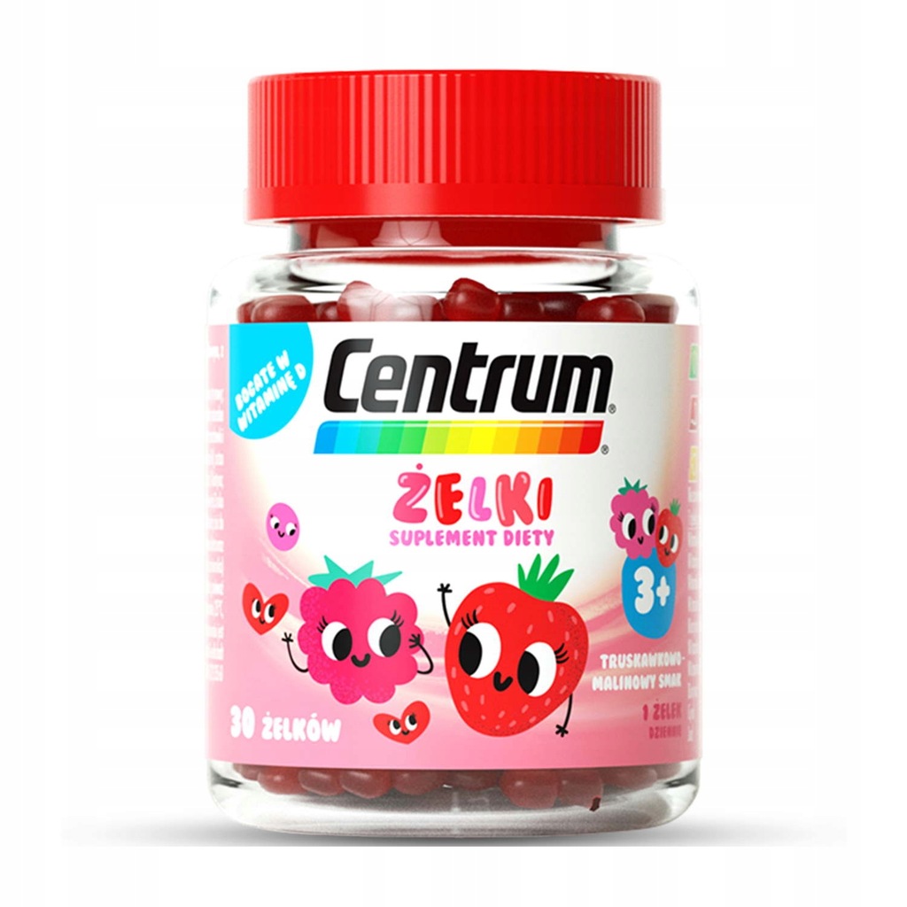 CENTRUM ŻELKI Suplement Diety Truskawka-malina 30 - 11097385839 ...