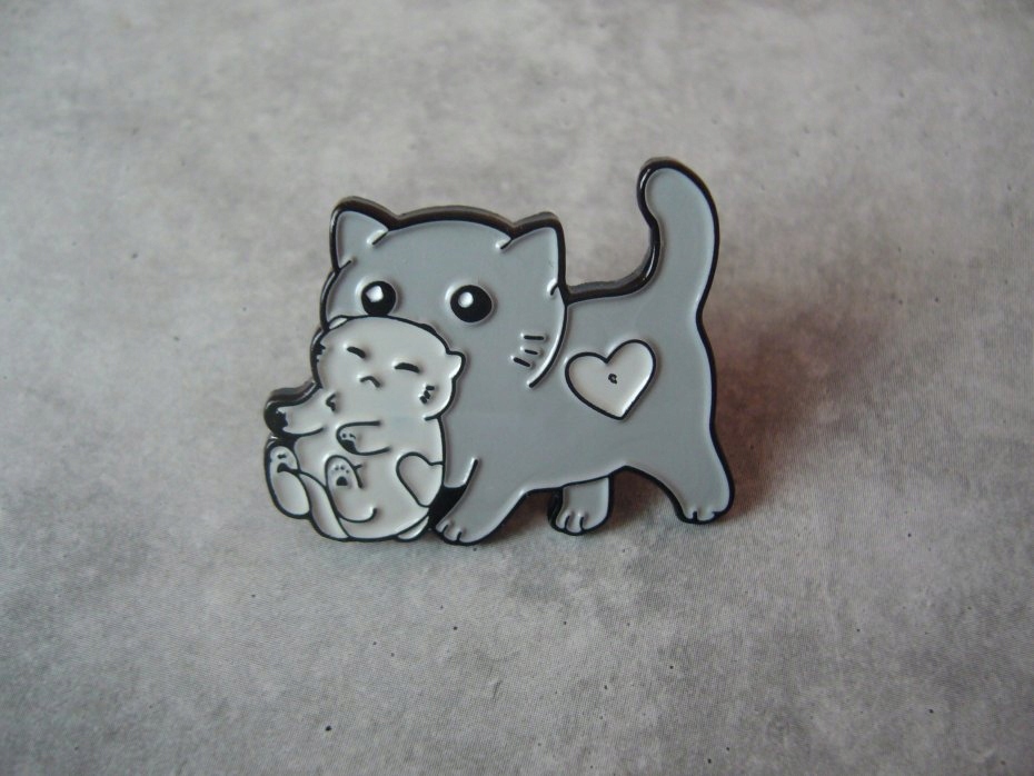 PIN BROSZKA PRZYPINKA KOT KOTKI - 12453435000 - oficjalne archiwum Allegro