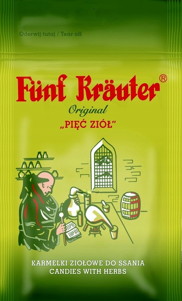 Cukierki Pięć ziół 60g Funf Krauter - 12697779226 - oficjalne archiwum ...