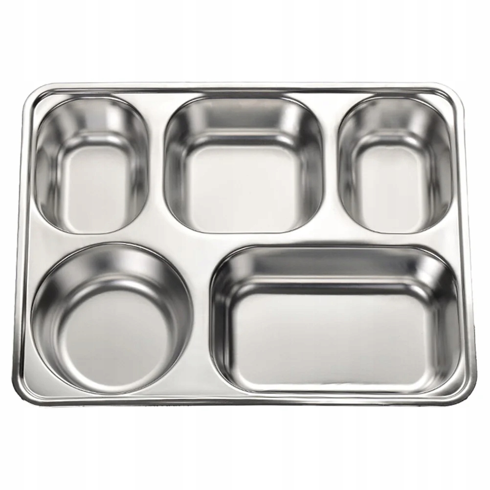 Metal Divided Plates Lunch Boxes Kids Trays Lids - 13699152388 ...