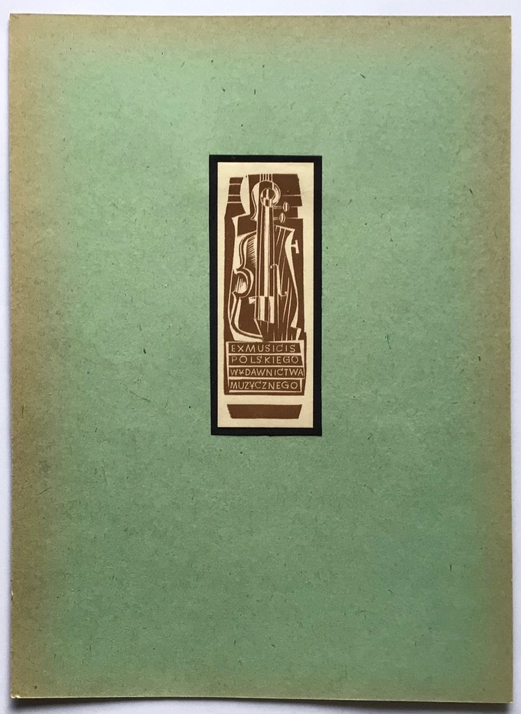 Ex-libris A.Młodzianowski 1949/ Polskiego wyd.Muzycznego - 14708448801 - oficjalne archiwum Allegro