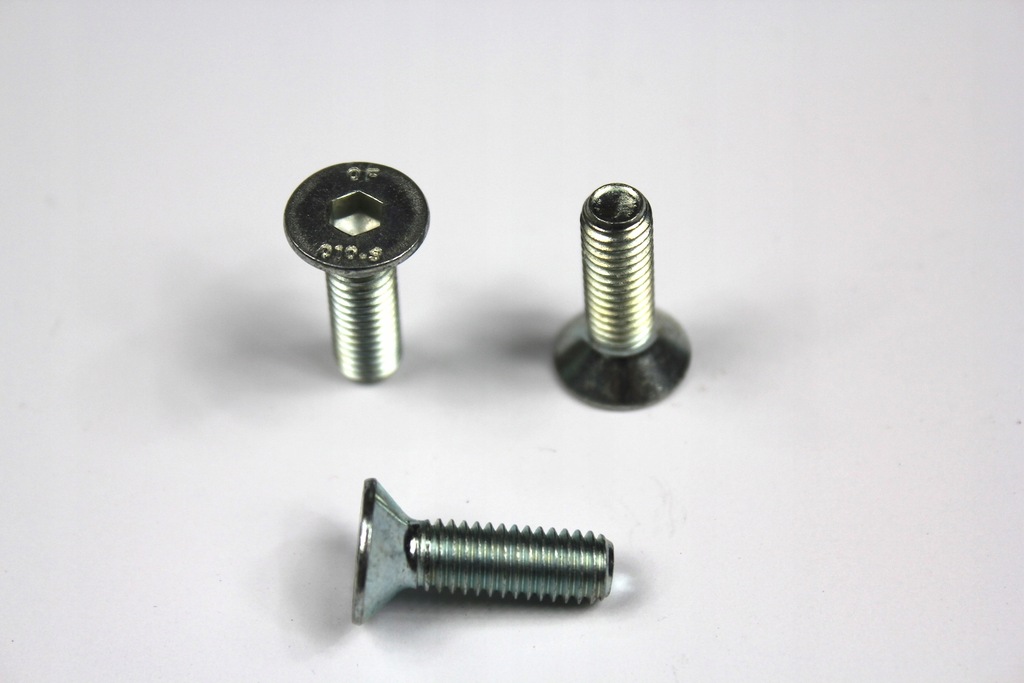 ŚRUBA STOŻKOWA IMBUSOWA M6x20 oc kl.10.9 DIN 7991 - 8781655582 - oficjalne archiwum Allegro