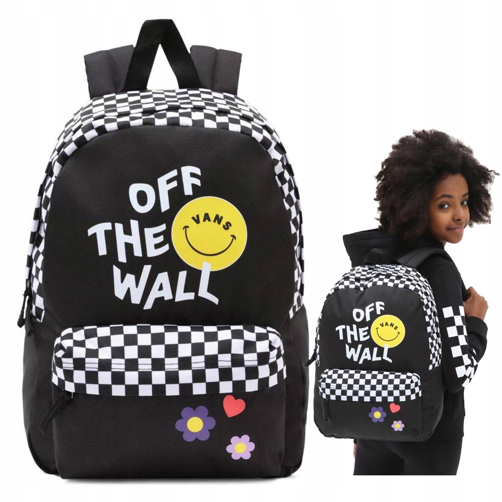 Plecak dziecięcy szkolny Vans Girls Realm kratka - 12602995457 ...