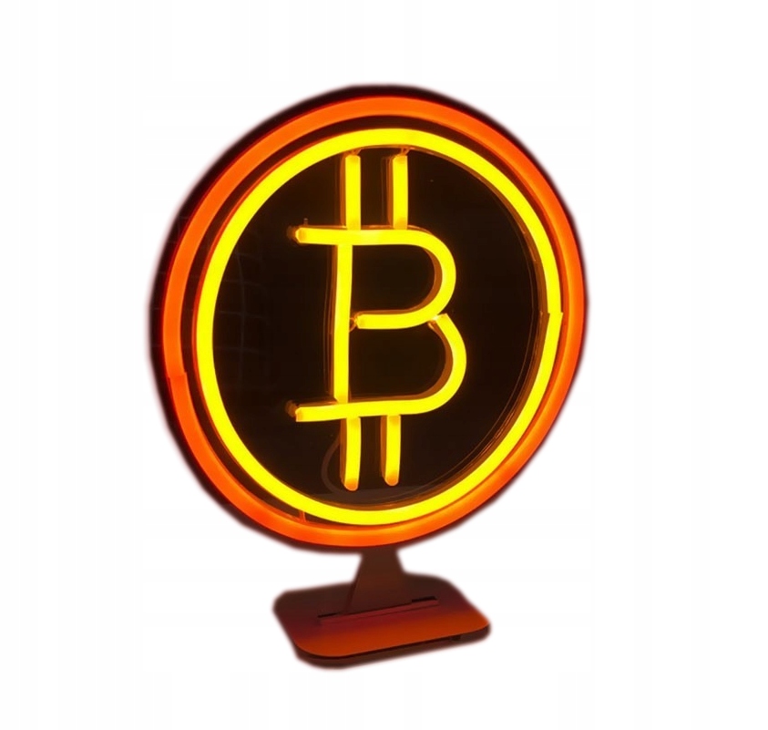 Bitcoin BTC LED Światło neonowe NEON Lampka biurko - 13070943229 ...
