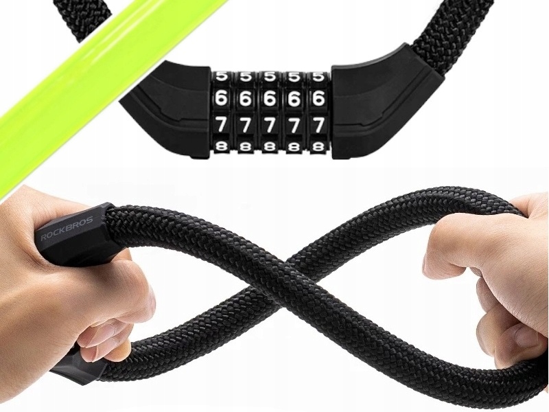 MOCNE ZAPIĘCIE DO ROWERU SZYFROWE NA KOD PIN LINKA - 12233507181 ...