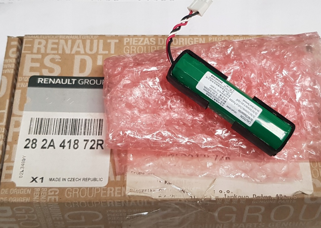 Nowy Akumulator Modułu TCU SOS Renault Clio Captur Megane OE 282A41872R ...