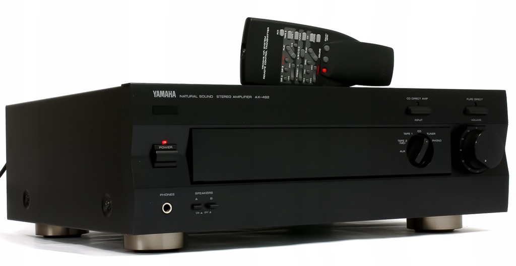 YAMAHA AX-492 NOWOCZESNY WZMACNIACZ STEREO PILOT - 11971113602 - oficjalne archiwum Allegro
