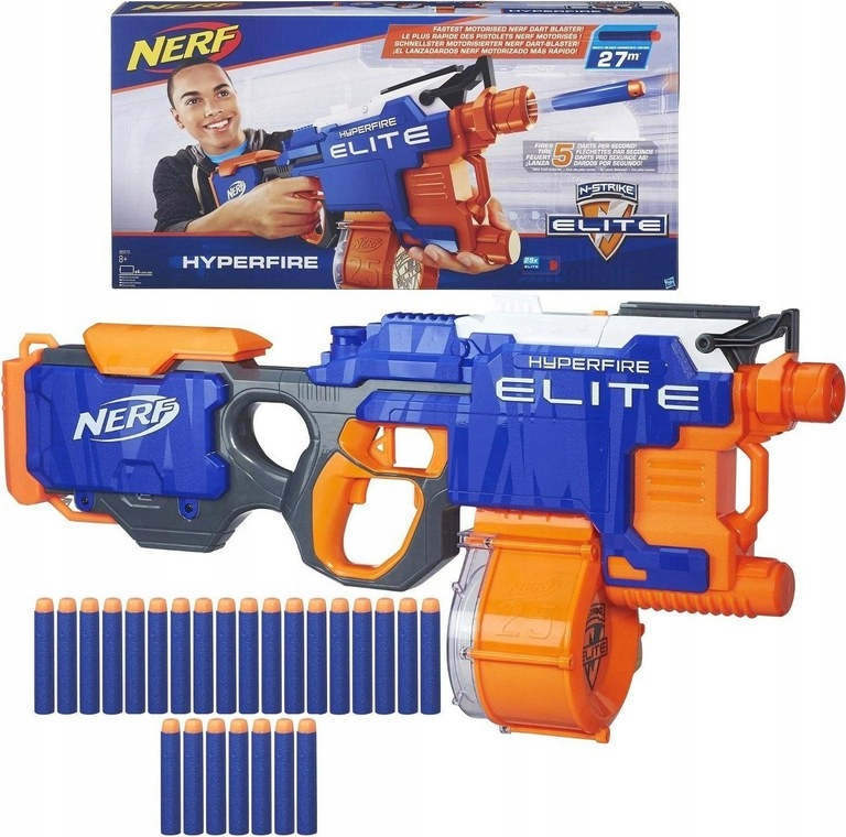 NERF ELITE AUTOMAT HYPERFIRE 25x STRZAŁKI - 12124718596 - oficjalne ...