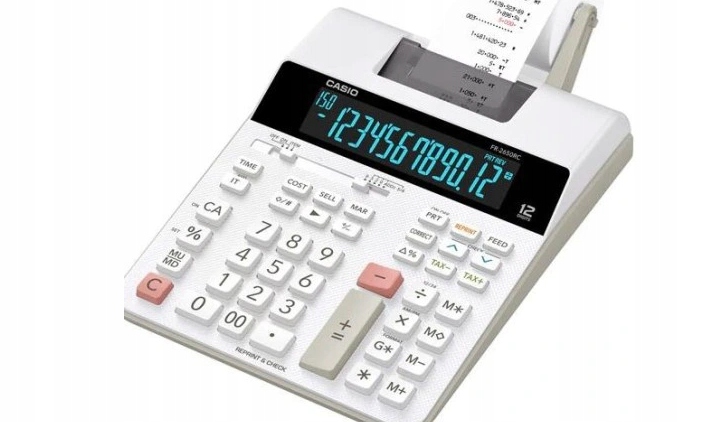 Kalkulator z drukarką Casio HR-150RCE 60B-87 - 12539347877 - oficjalne ...